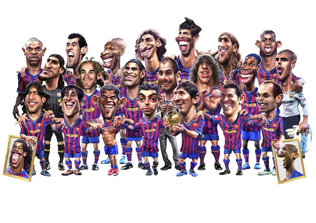 footbArticles: [cartoon] FC Barcelona 2009-2010